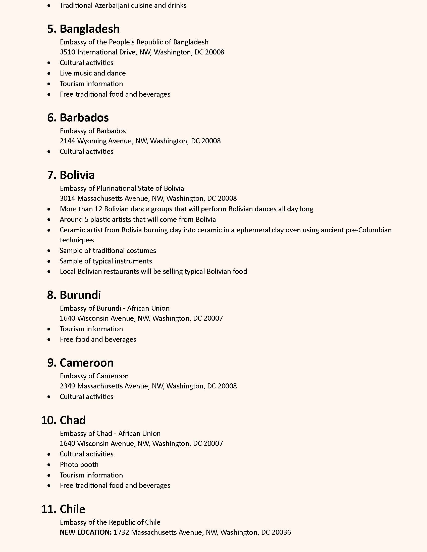 Around the World Embassy Tour | Events DC