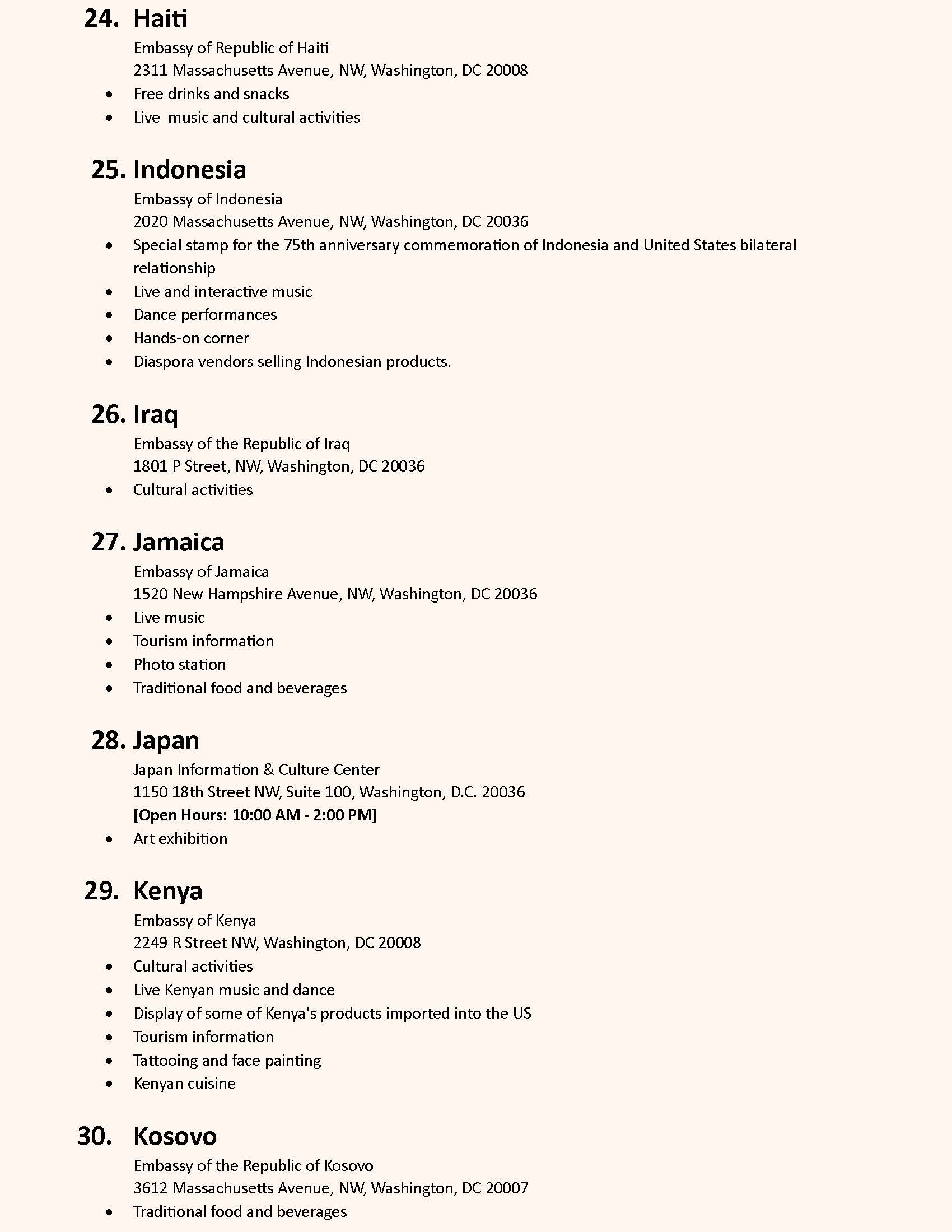Around the World Embassy Tour | Events DC