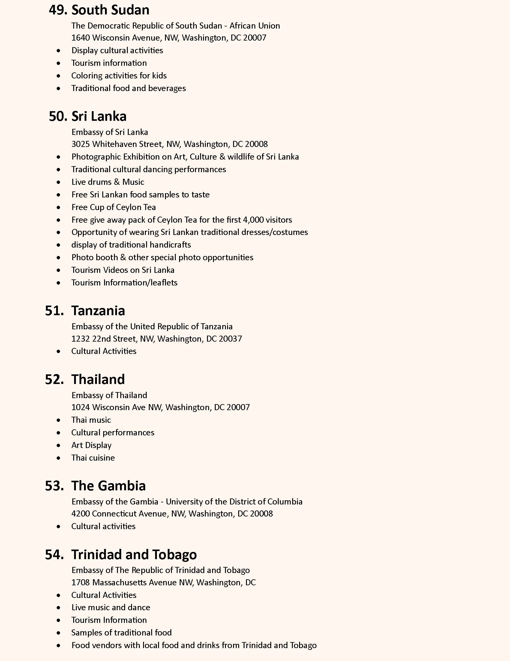 Around the World Embassy Tour | Events DC